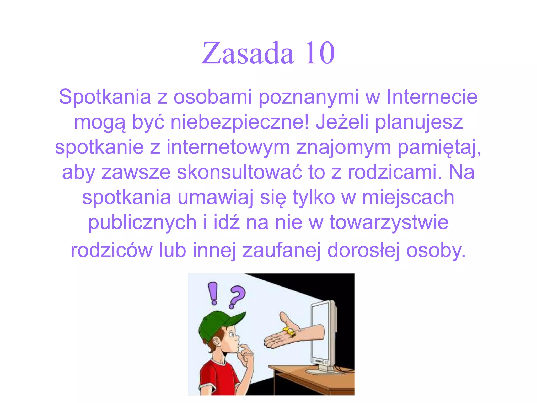 Zasady bezpiecznego korzystania z inyernetu | PPT | Internet Safety ...