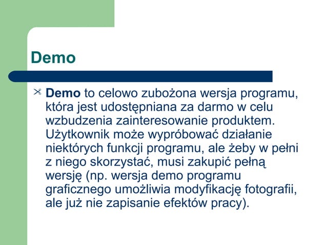 Zasady korzystania z programów komputerowych | PPT | Shareware and ...