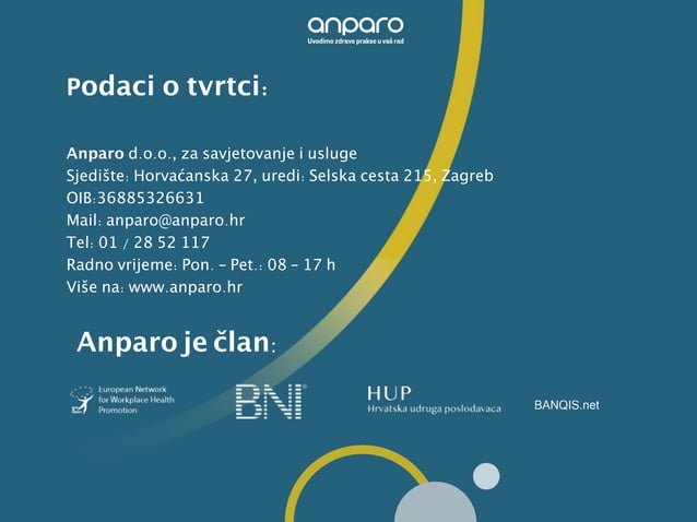 Anparo, zaštita na radu | PPT
