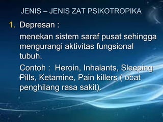 PEMAHAMAN ZAT ADIKTIF - PSIKOTROPIKA.ppt