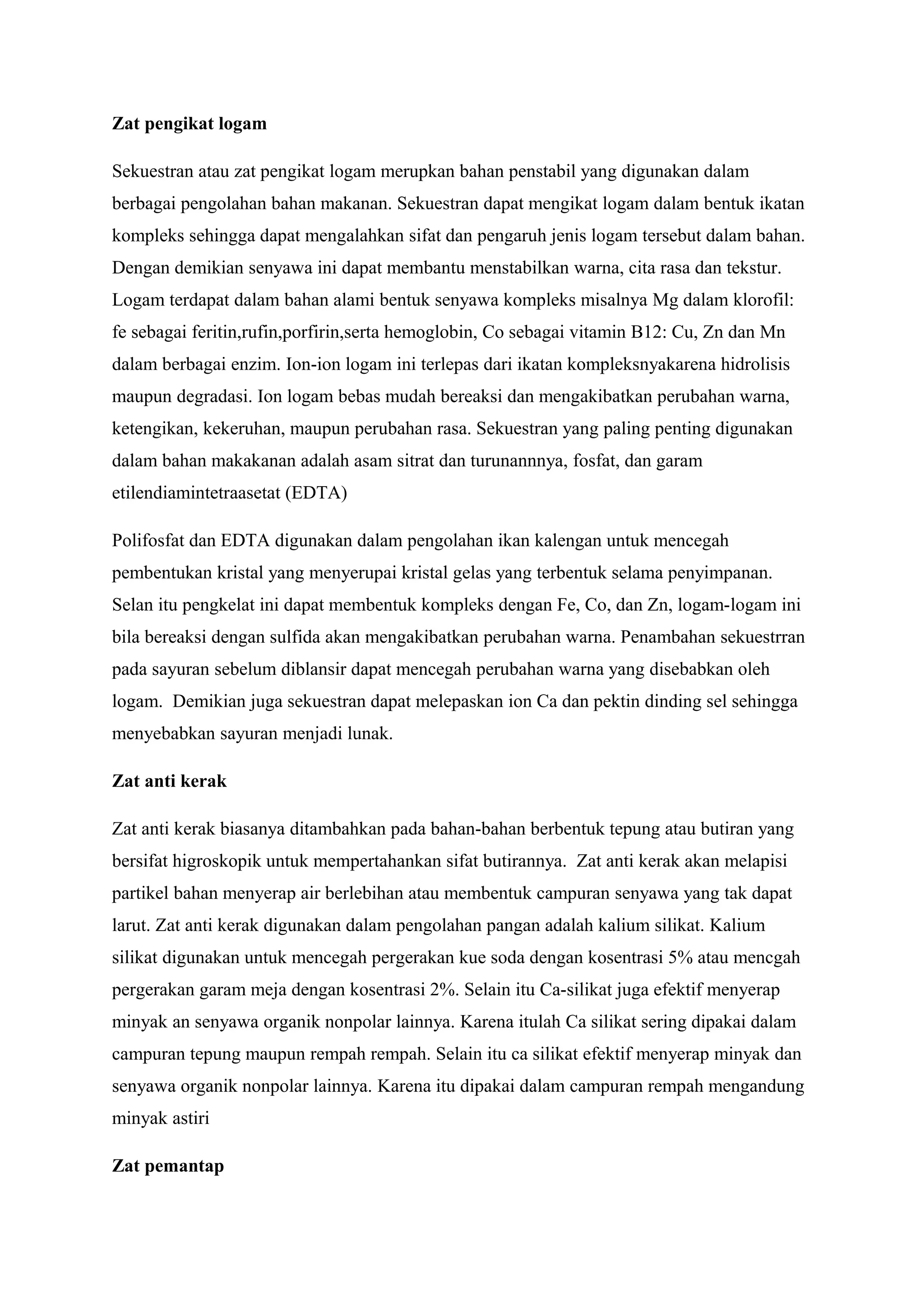 Zat aditif makanan | DOC