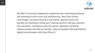 Zatca Phase 2 E-Invoicing Integrations & POS System Solutions - Palmate ...