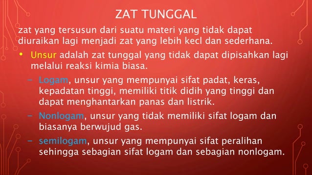 Zat dan perubahannya | PPTX