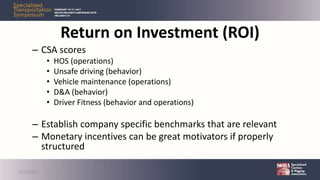 2017 STS - GREAT DRIVER TALENT REQUIRES GREAT DRIVER MANAGEMENT | PPT