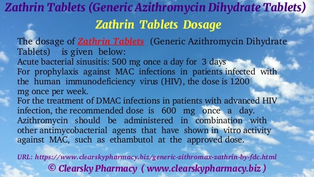 Zathrin Tablets (Generic Azithromycin Dihydrate Tablets) | PDF
