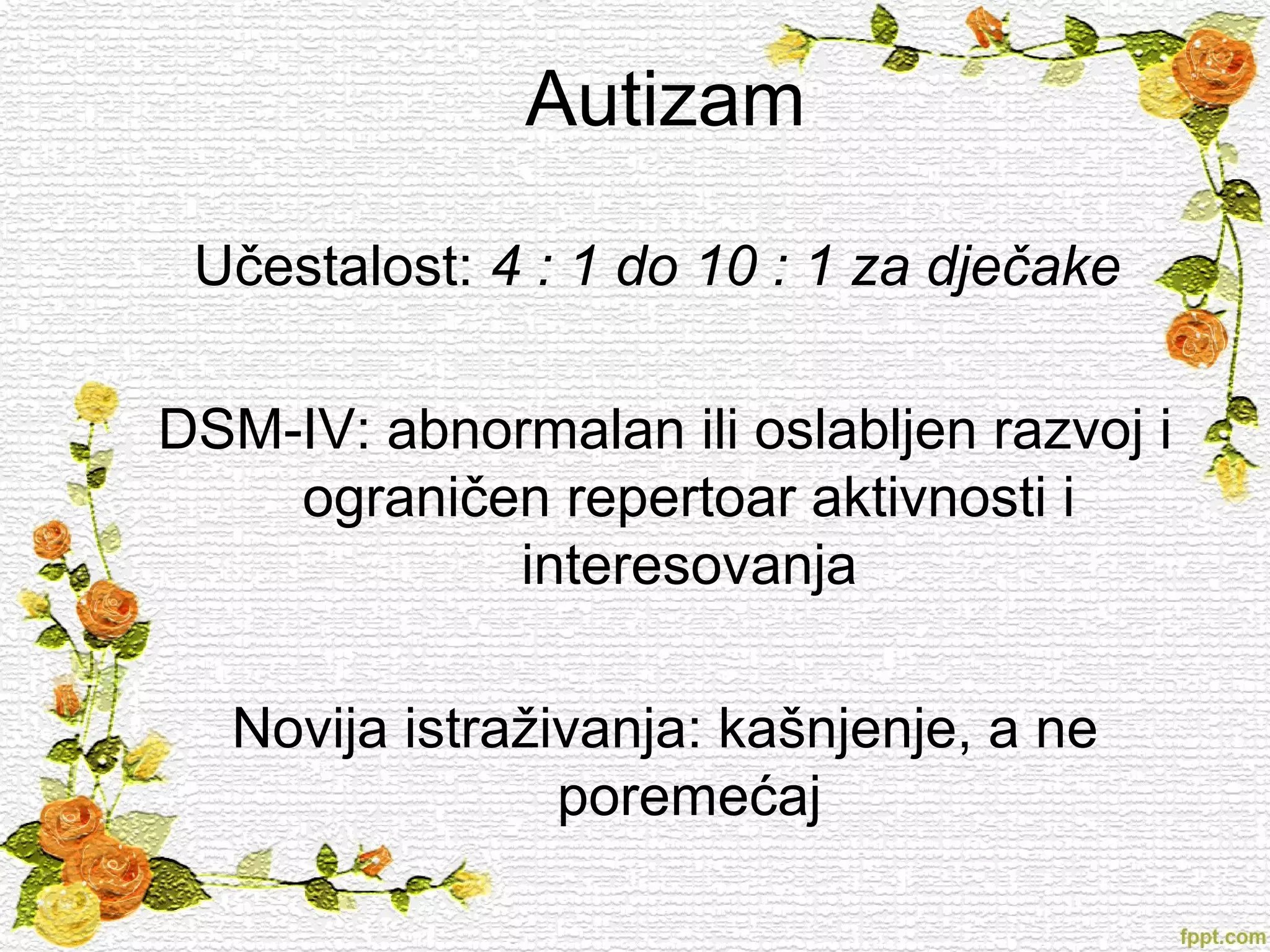 Zastita djece sa autizmom od vrsnjackog nasilja | PPT