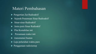 PPT Zat Radioaktif | PPTX