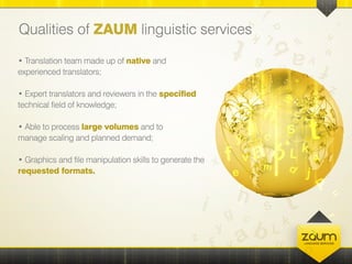 ZAUM LangS (ZAUM Language Services) | PDF