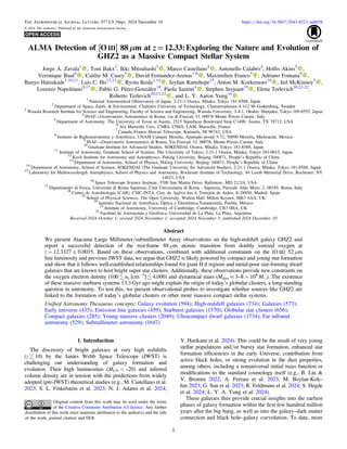 ALMA Detection of [OIII] 88μmatz=12.33:Exploring the Nature and ...