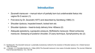 Zavanelli procedure, its use and complication | PPTX