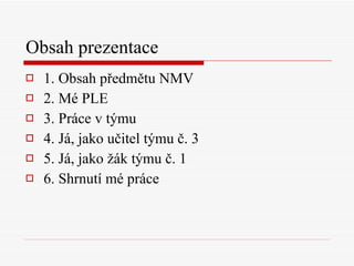 Zaverecna prezentace prorokova monika | PPT