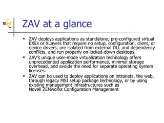 ZENworks Application Virtualization for NGN Dummies | PPT