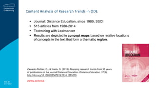 Olaf Zawacki-Richter - Research trends in ODDE | PPTX