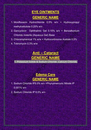 Drugs generic name | PDF