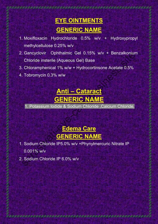 Drugs generic name | PDF