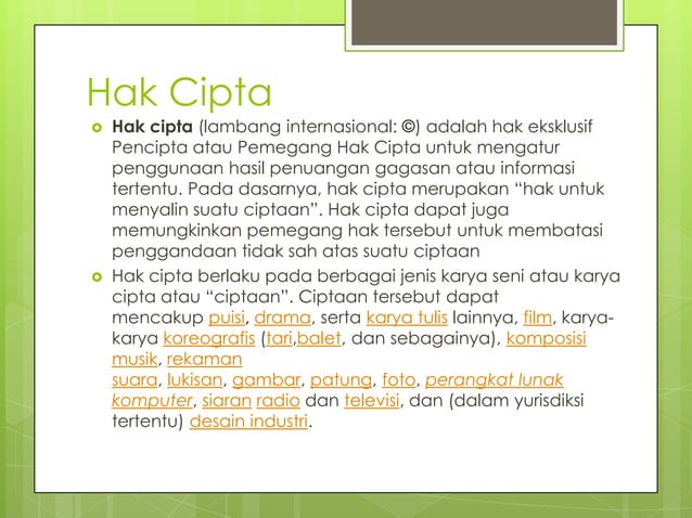 hak cipta software dan hardware | PPT