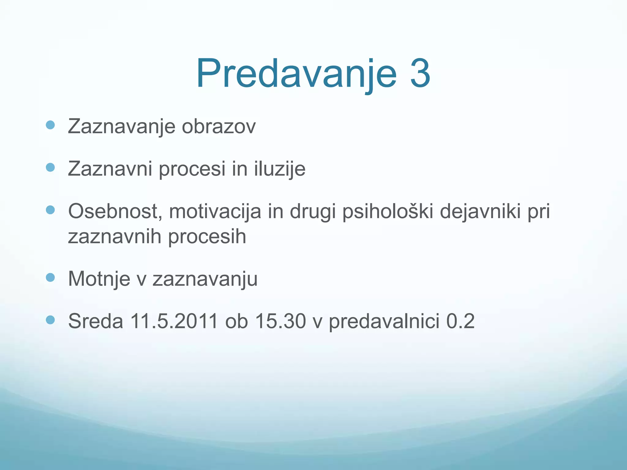 Zaznavni Procesi 2 - Fiziologija, Gestalt, Konstruktivizem, Direktivna teorija ; Perception 2 ...