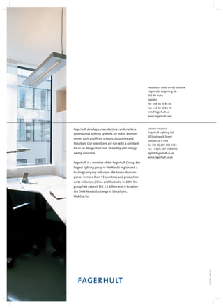 FAGERHULT | e-sense | PDF