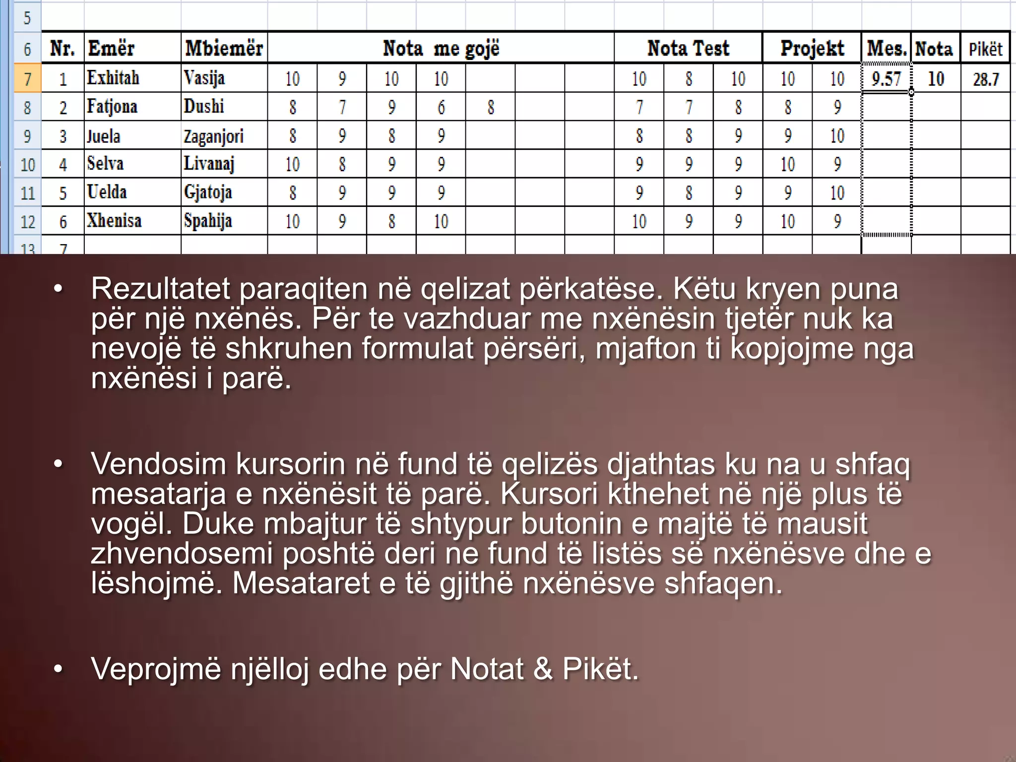 Zbatime te exel-it ne fusha te ndryshme | PPTX