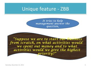 Zbb zero based budget in Indian Railways | PPT