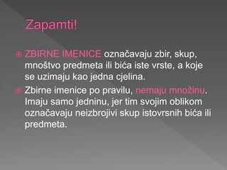 Zbirne imenice | PPT