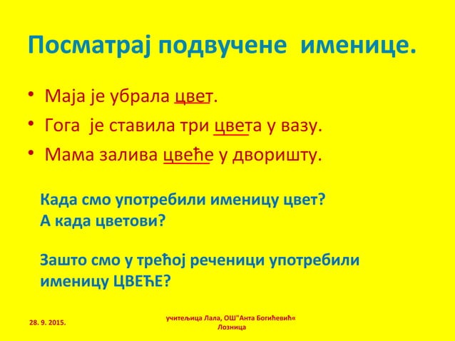 Zbirne imenice - Radojka Lala Stefanović | PPT