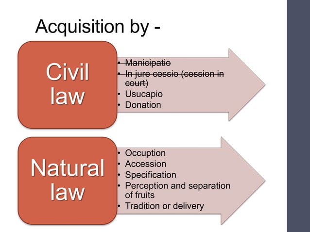 Principles of Roman Law: Law of Property | PPTX | Law