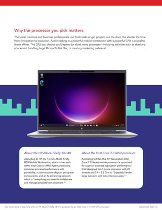 Get more done in less time with an HP ZBook Firefly 14 G10 powered by ...