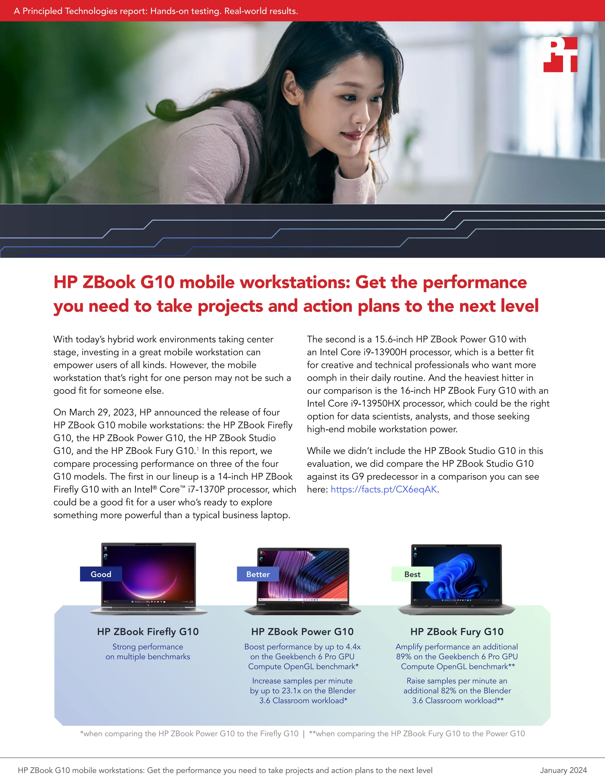 HP ZBook G10 mobile workstations: Get the performance you need to take ...