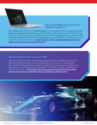 HP ZBook Power 16-inch G11 Mobile Workstation PC: Accelerate growth and ...