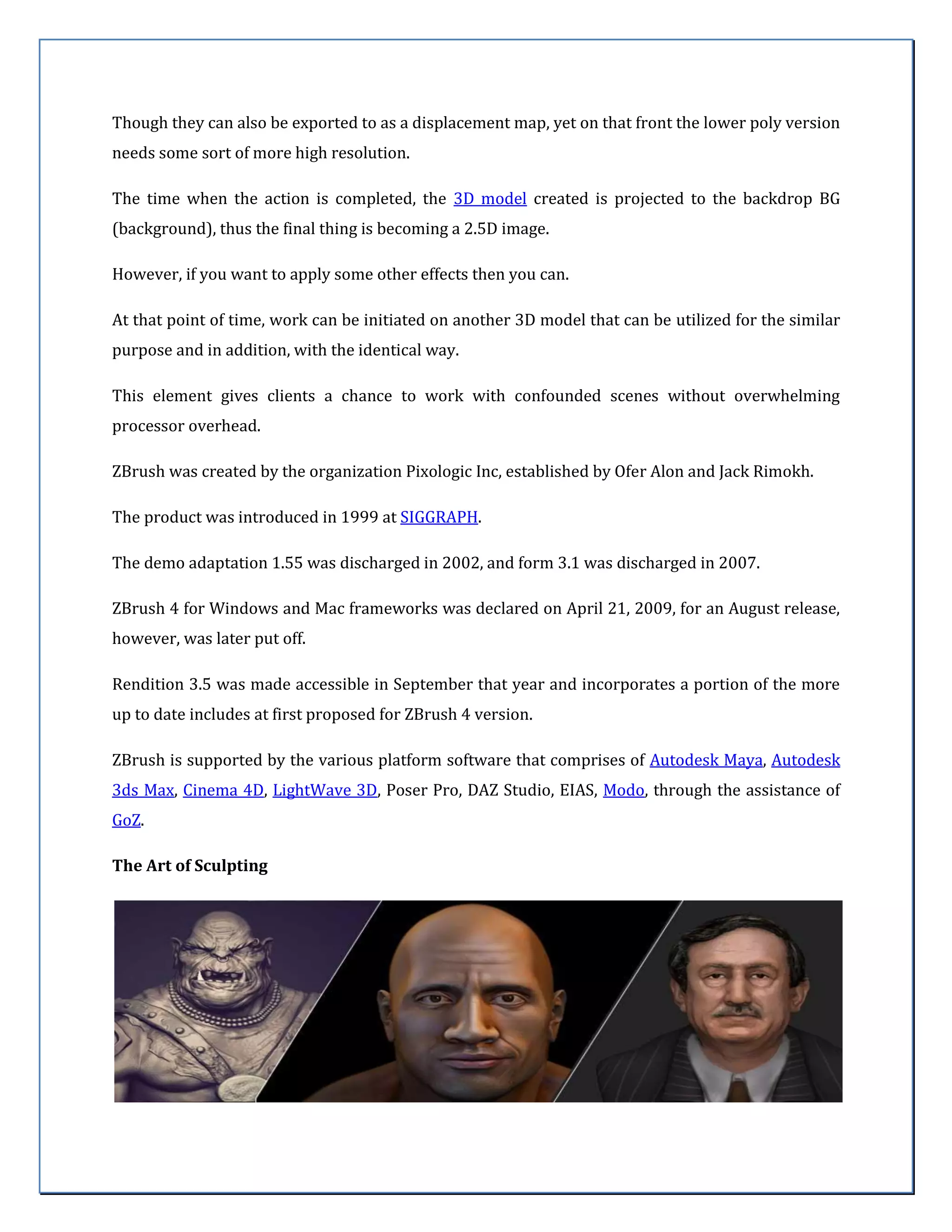 Zbrush Has The Answer To Everything | PDF
