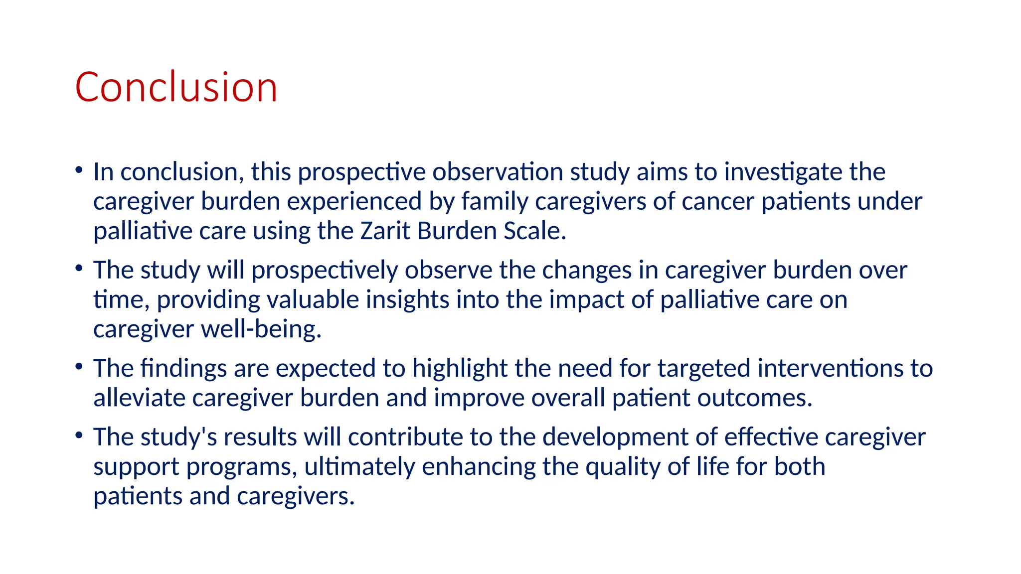 Caregiver burden assessment using zarit burden | PPTX