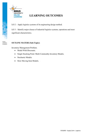 LN6 - Inventory Management Problem | PDF