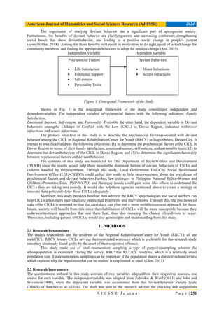 Psychosocial Factors and Deviant Behaviors of Children in Conflict with ...