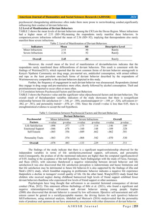 Psychosocial Factors and Deviant Behaviors of Children in Conflict with ...