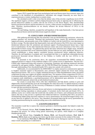 Psychosocial Factors and Deviant Behaviors of Children in Conflict with ...