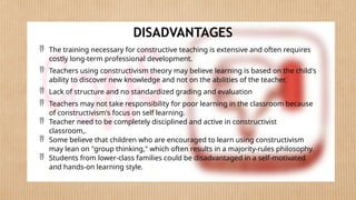 constructivism in the field of psychology | PPTX