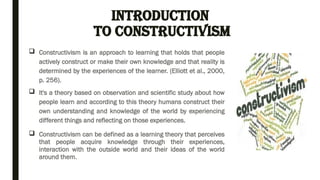 constructivism in the field of psychology | PPT
