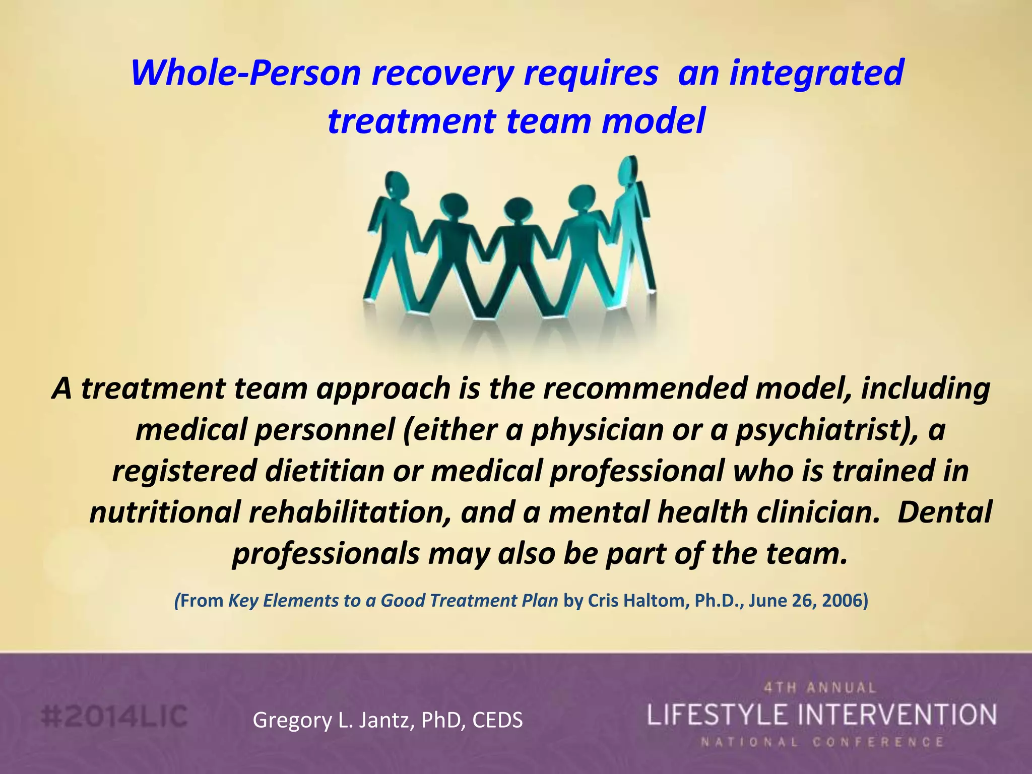 Dr. Gregory Jantz Lifestyle Intervention Conference 2014 - Whole Person ...