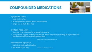 Compounding for Erectile Dysfunction | PPTX | Sexual Conditions | Sexual Health