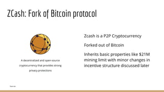 Basics of Zcash Cryptocurrency Protocol | PDF