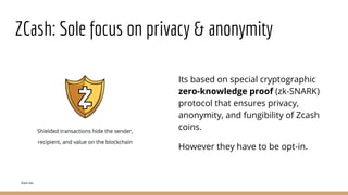 Basics of Zcash Cryptocurrency Protocol | PDF