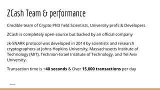 Basics of Zcash Cryptocurrency Protocol | PDF