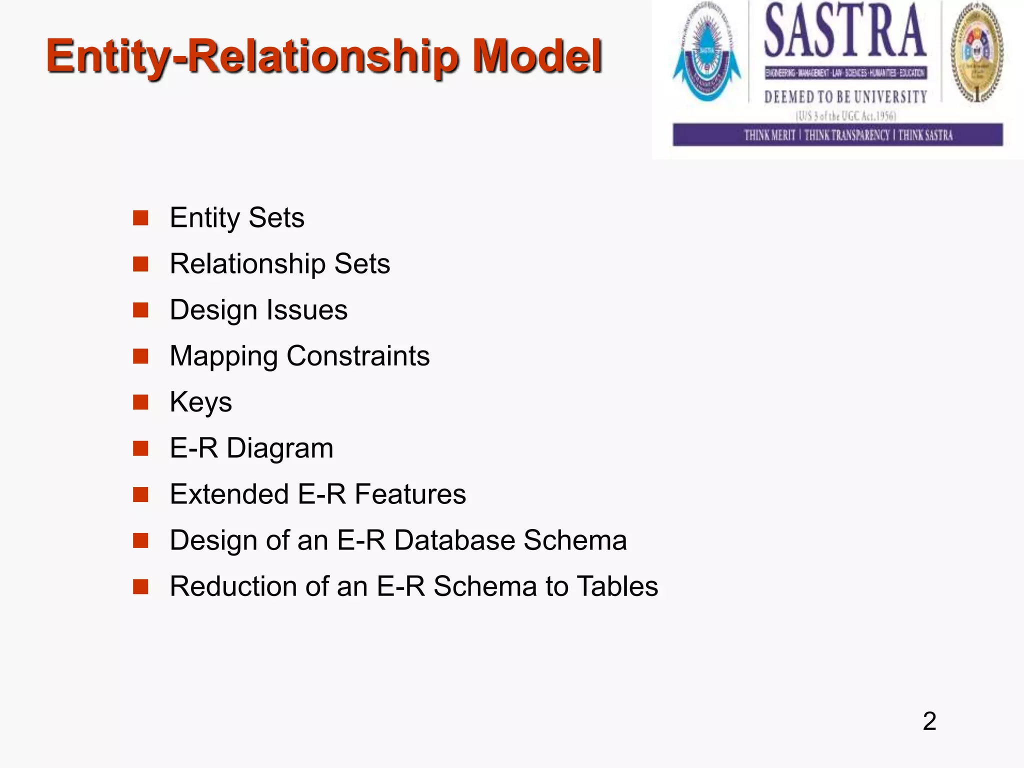 ER Model and other topics in DBMS | PPT | Databases | Computer Software and Applications