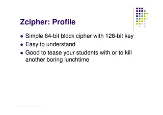 Zcipher Algorithm | PDF