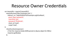 CIS14: Developing with OAuth and OIDC Connect | PPT