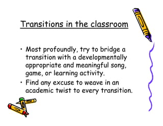 Classroom Transitions | PDF