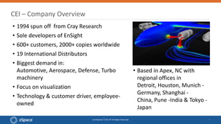 Post Processing and 3D Stereo Visualization of CAE & Multi-Physics Data Using EnSight | PPTX