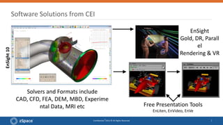 Post Processing and 3D Stereo Visualization of CAE & Multi-Physics Data Using EnSight | PPTX