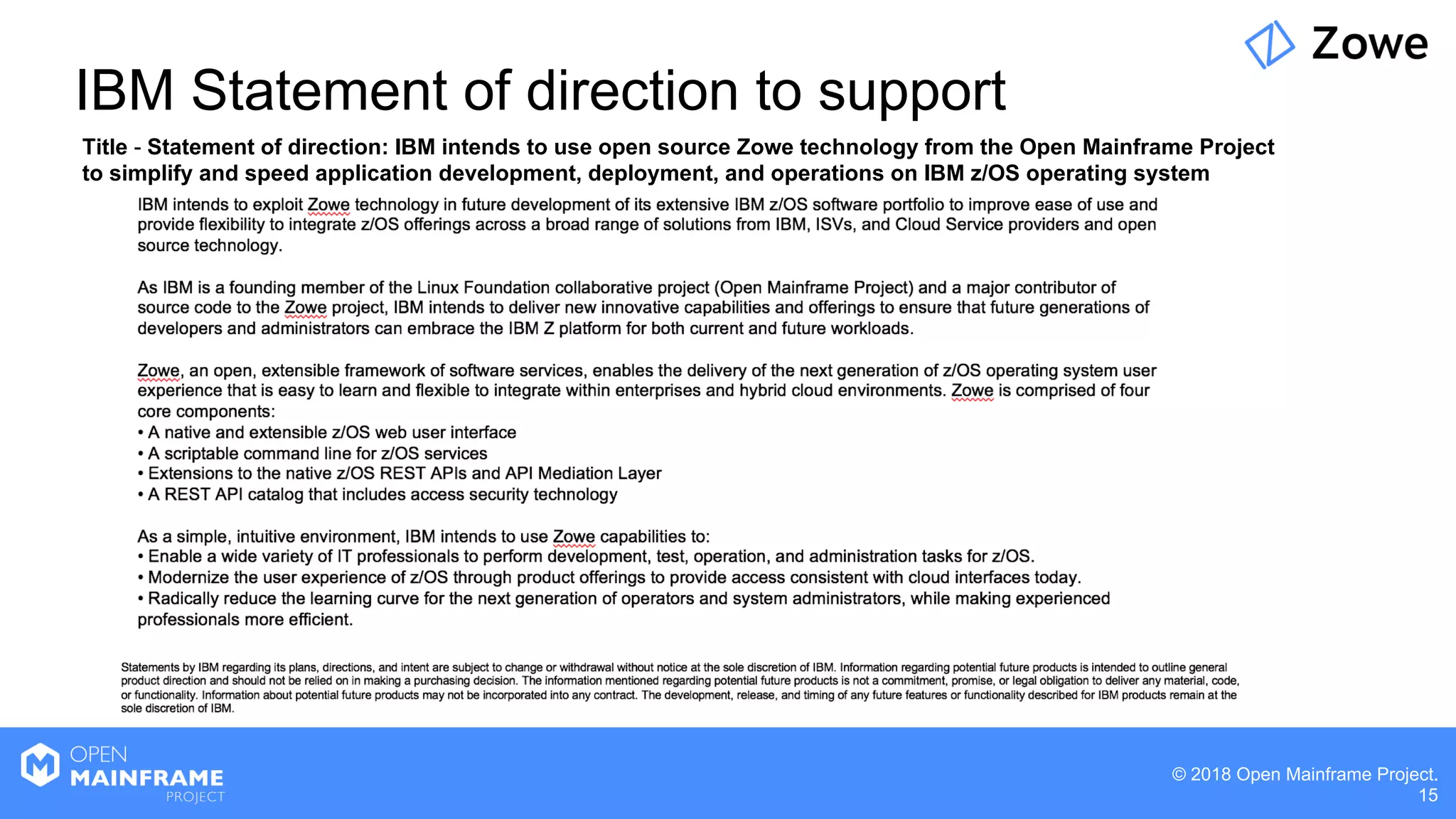 IBM Z for the Digital Enterprise - Zowe overview | PDF